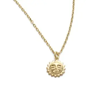 ELK & BLOOM Sun Pendant Necklace - Gold