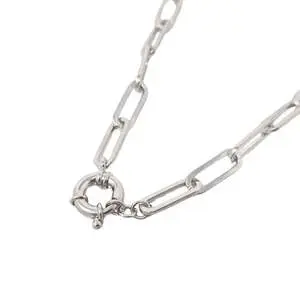 HARFI Paperclip Link Necklace - Silver