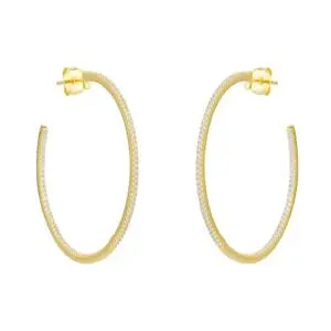 SPERO LONDON Sterling Silver Stud Hoop Earrings