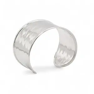 MISS CECILIA Muse Chunky Bangle - Silver