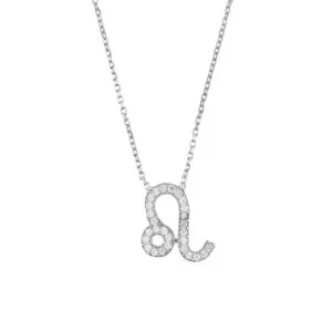 LATELITA Zodiac Star Sign Leo Pendant Necklace - Silver