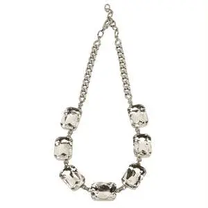 ADDICTED2 Pax -plated Crystal Necklace - Silver