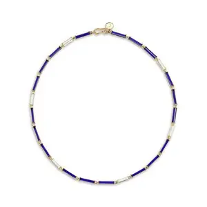 C|ND|N BY CANDAN BALTO Megaron Silver And Enamel Necklace - Gold