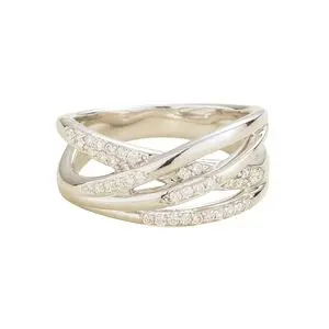 JUVETTI  Val Diamond Ring - White/silver