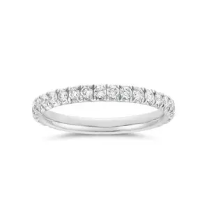 DINNY HALL Minnow Medium Diamond Three Quarter Eternity Ring White
