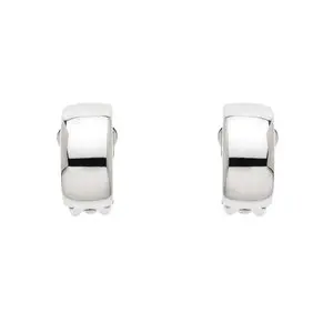 EMMA HOLLAND JEWELLERY Platinum Curve Clip On Earrings - Silver