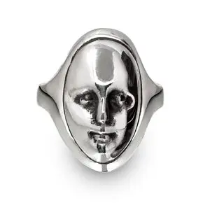 PERRY GARGANO The Stranger Face Signet Ring