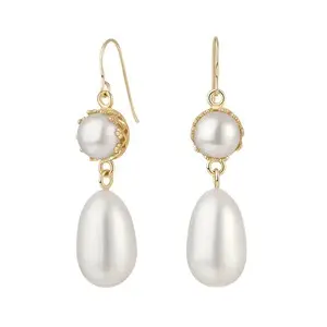KATY FAYE Mira Pearl Drop Earrings