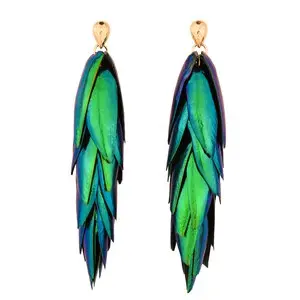 OANA SAVU Drop Beetle Earrings