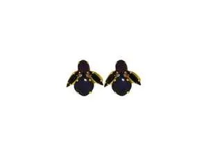 VICKISARGE Spooky Bee Clip-on Earrings - Purple