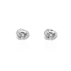 LEE RENEE Poppy Stud Earrings - Silver