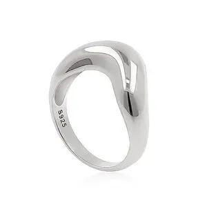 Côté Caché Contour Ring - Silver