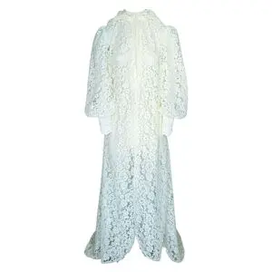 COUTURE TO YOUR DOOR Lace Wedding Hooded Cape Coat - White