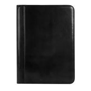 TIME RESISTANCE Leather Documents Folder Organizer Candide - Black