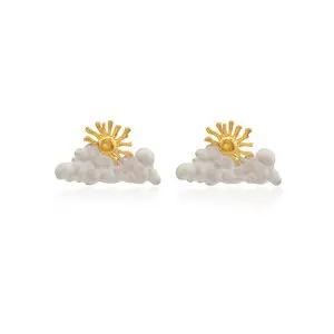 MILOU JEWELRY Clouds & Sun Earrings