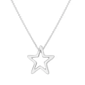 POSH TOTTY DESIGNS Sterling Open Star Necklace - Silver