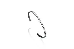REIS JEWELLERY 925 Sterling Silver Astra Bracelet - Grey/black/silver