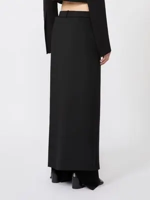 Max Mara Stretch Wool Trousers With Detachable Panel
