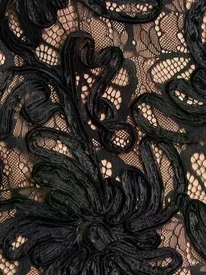 Tadashi Shoji Floral Lace Long-sleeve Maxi Dress
