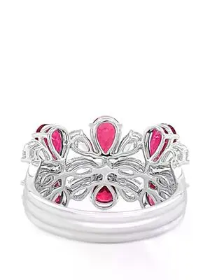 HYT JEWELRY Ruby And Diamond Band Ring