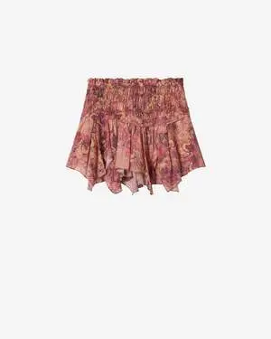 Isabel Marant Étoile Ceiva Printed Silk Skirt