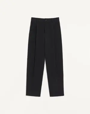 Valentino Garavani Cotton Gabardine Trousers With Vlogo Embroidery - Black