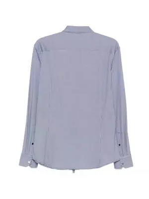 Giorgio Armani Houndstooth-pattern Zip-fastening Shirt