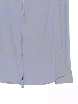 Giorgio Armani Houndstooth-pattern Zip-fastening Shirt
