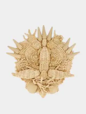 NATALIA BRILLI Natural Moto Oa Decorative Mask - Beige