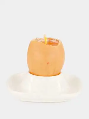 CERERIA INTRONA Soft Boiled Egg Wax Candle - Multicolour