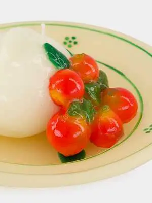 CERERIA INTRONA Plate Of Mozzarella Wax Candle