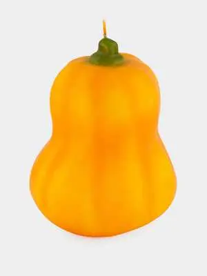 CERERIA INTRONA Standing Pumpkin Wax Candle - Orange