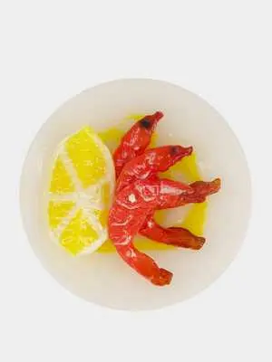 CERERIA INTRONA Small Prawn Plate Wax Candle - Multicolour