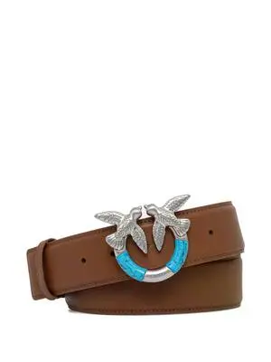 Pinko Logo-buckle Belt - Brown
