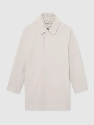 REISS Logan Hybrid Overcoat With Removable Funnel Neck