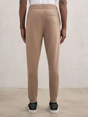 REISS Billings Wool-blend Cuffed Joggers - Camel Brown