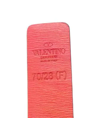 Valentino Garavani V-logo Reversible Belt - Black