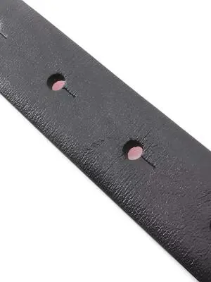 Valentino Garavani V-logo Reversible Belt - Black