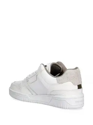 ALLSAINTS Regan Plux Panelled Lace-up Sneakers - White
