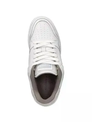 ALLSAINTS Regan Plux Panelled Lace-up Sneakers - White