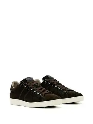 ALLSAINTS Leon Suede Lace-up Sneakers - Brown
