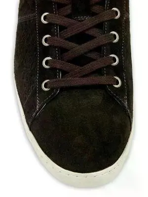ALLSAINTS Leon Suede Lace-up Sneakers - Brown