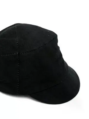 FORME D'EXPRESSION Topstitched Panelled Cap