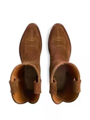 Ralph Lauren 50mm Plainview Suede Cowboy Boots