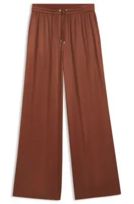 BOSS Relaxed-fit Satin Pants
