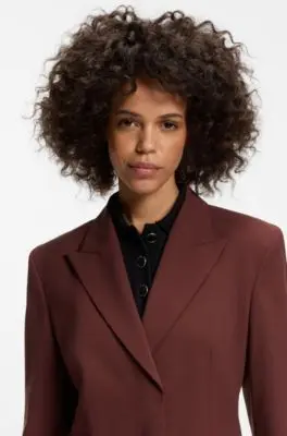 Hugo Relaxed-fit Blazer In Stretch Fabric