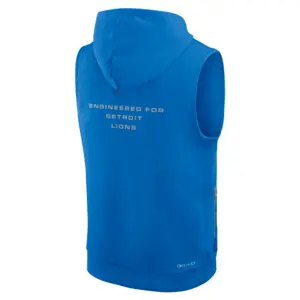Nike Detroit Lions Sleeveless Pullover Hoodie - Blue