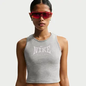 Nike Cropped Tank Top - Grey