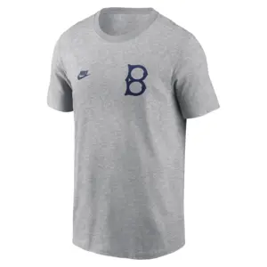 Nike Brooklyn Dodgers Cooperstown 2-hit Large Logo Mlb T-shirt