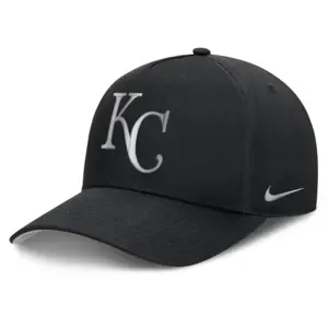 Nike Kansas City Royals Dri-fit Mlb A-frame Trucker Adjustable Hat - Black